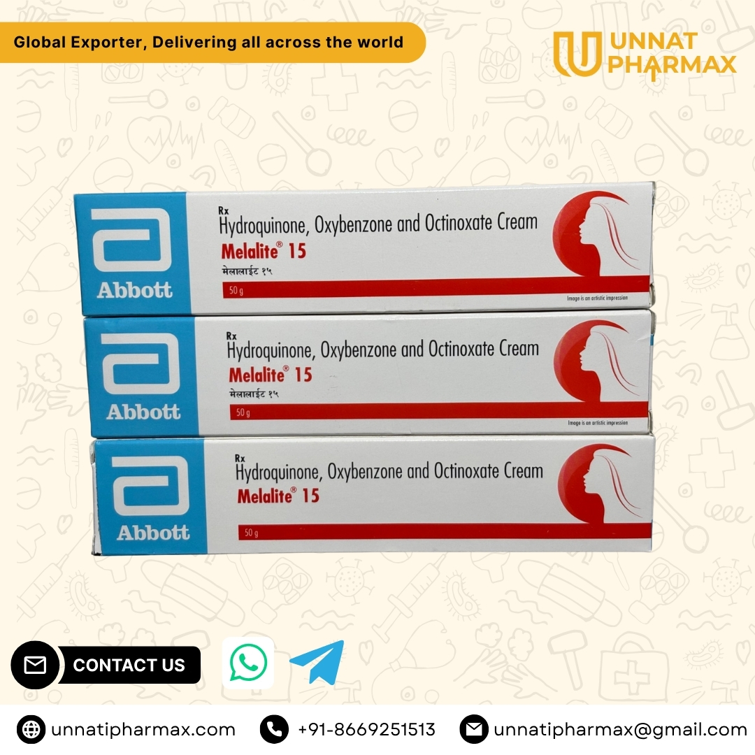 Buy Melalite 15 Cream – Melasma Treatment | Unnati Pharmax