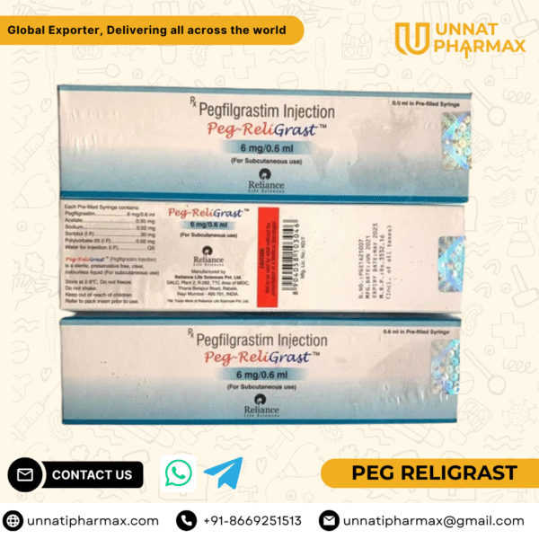 Peg-ReliGrast Injection 6mg | Pegfilgrastim for Neutropenia